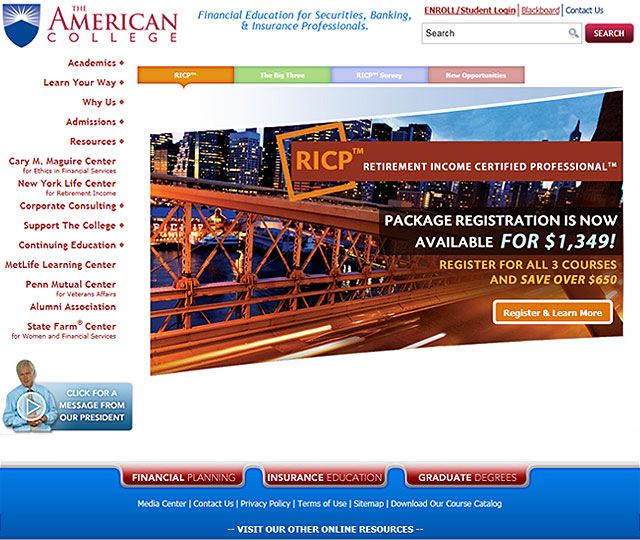 The American College Website - SMT